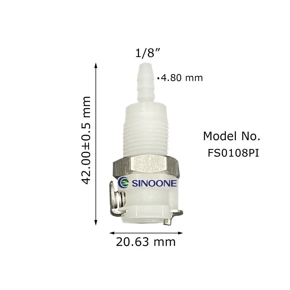 SINOONE Quick Connector Coupling 1/8in 3/16in 1/4in Home Medical ...