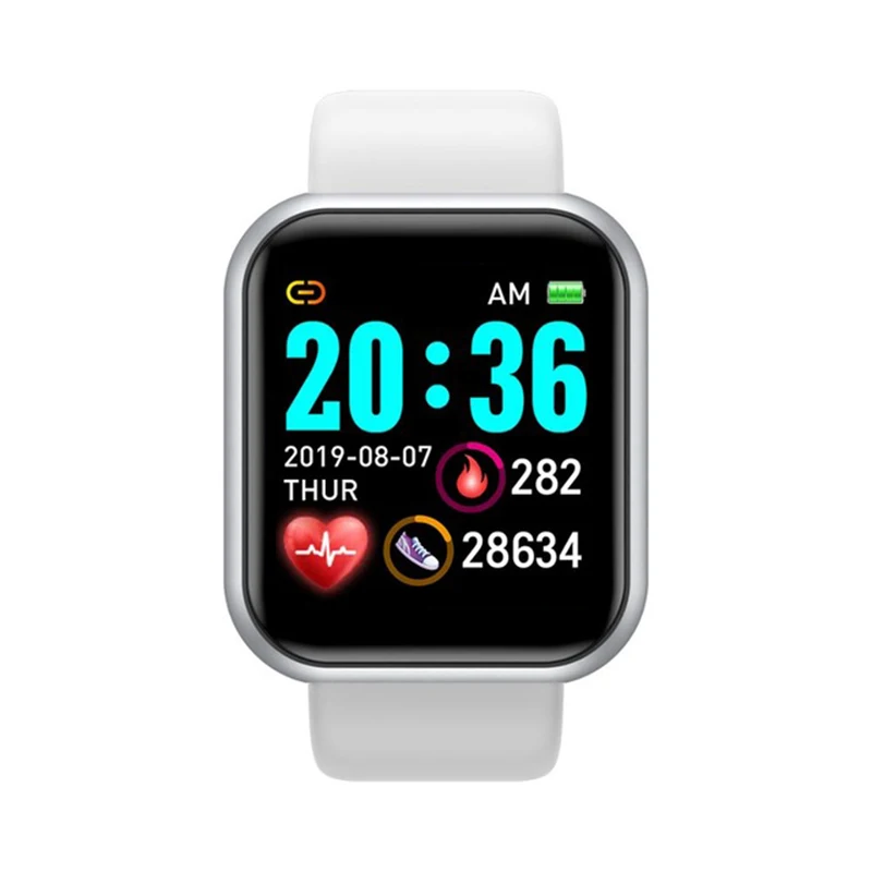 Y68 D20 Smart Watch - Fitness Trackers with Blood Pressure