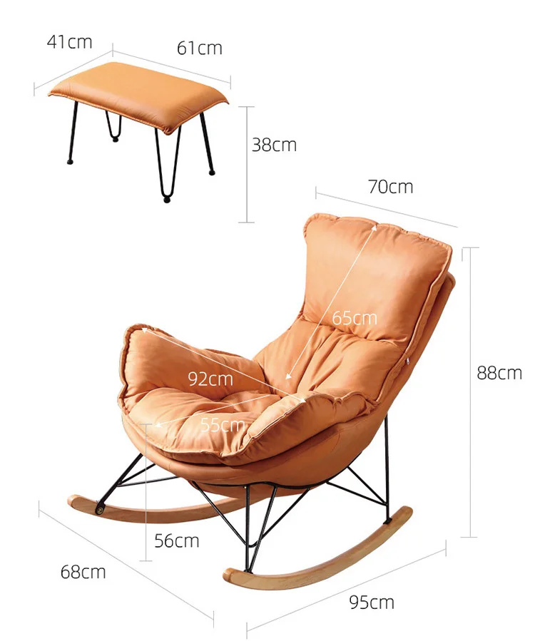 Hot Sale Lobster Rocking Chair With Free Footrest Lazy Sofa Chair ...