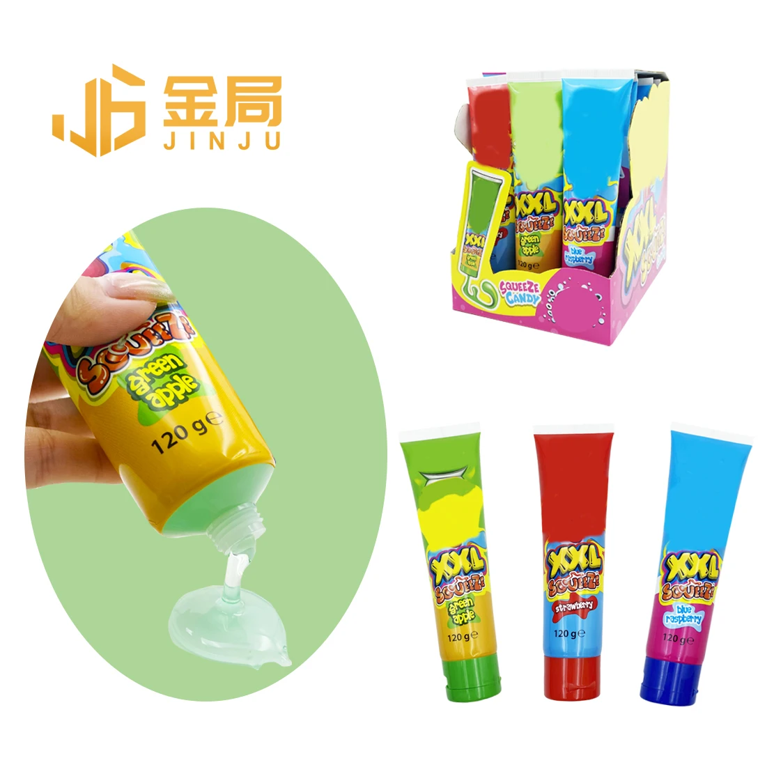 Hot Selling Bottle Toothpaste Shaped Mix Fruit Jelly Jam Candy Sour ...