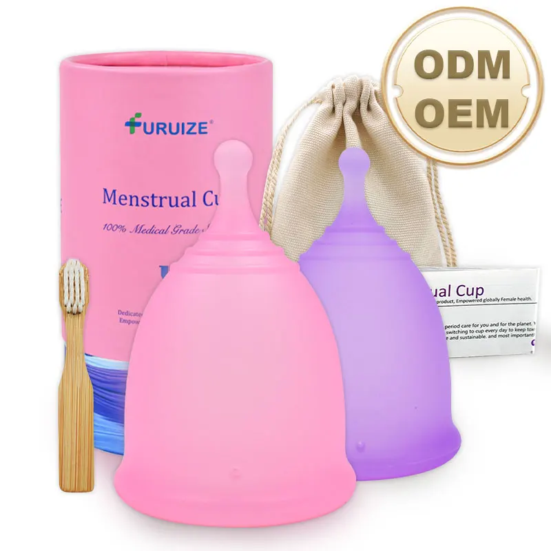 Hot Selling Reusable Menstrual Cup Set Packaging Storage Box 100% ...