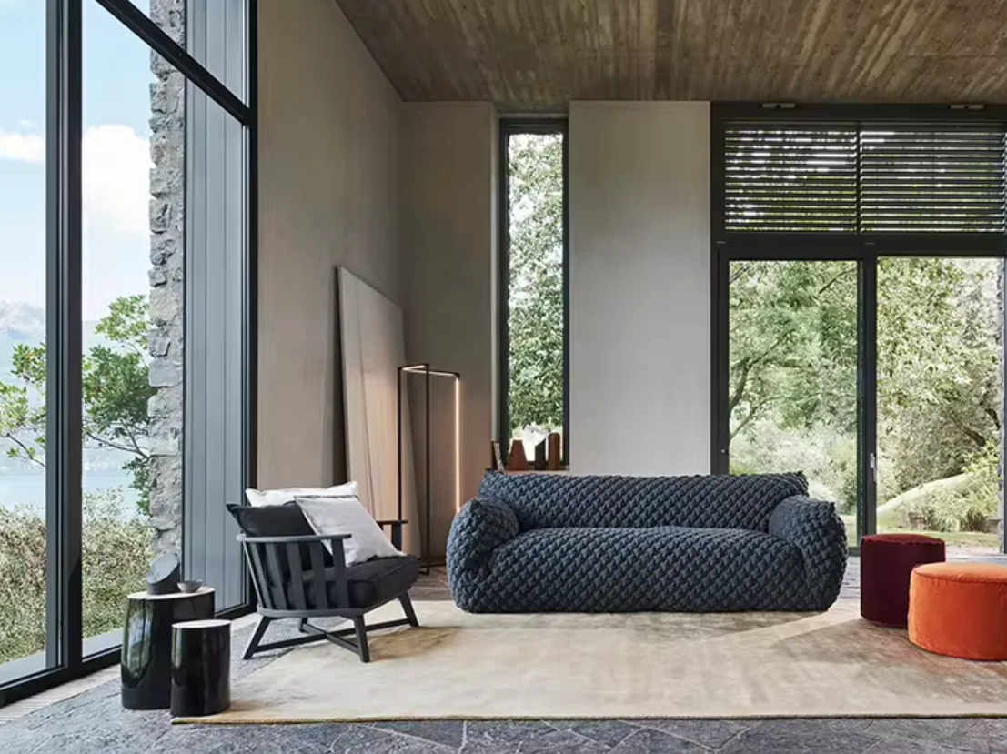 Italian Style Design 3d Fabric Sofa Living Room Minimalist Furniture 3 ...