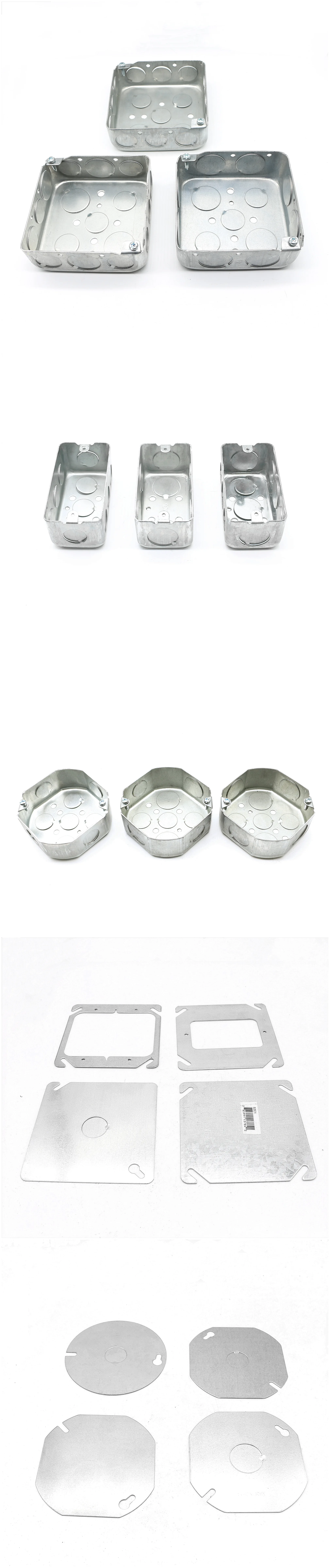 Galvanized Steel Outlet Box Octagon Box Galvanized Steel 54151-1/2 ...