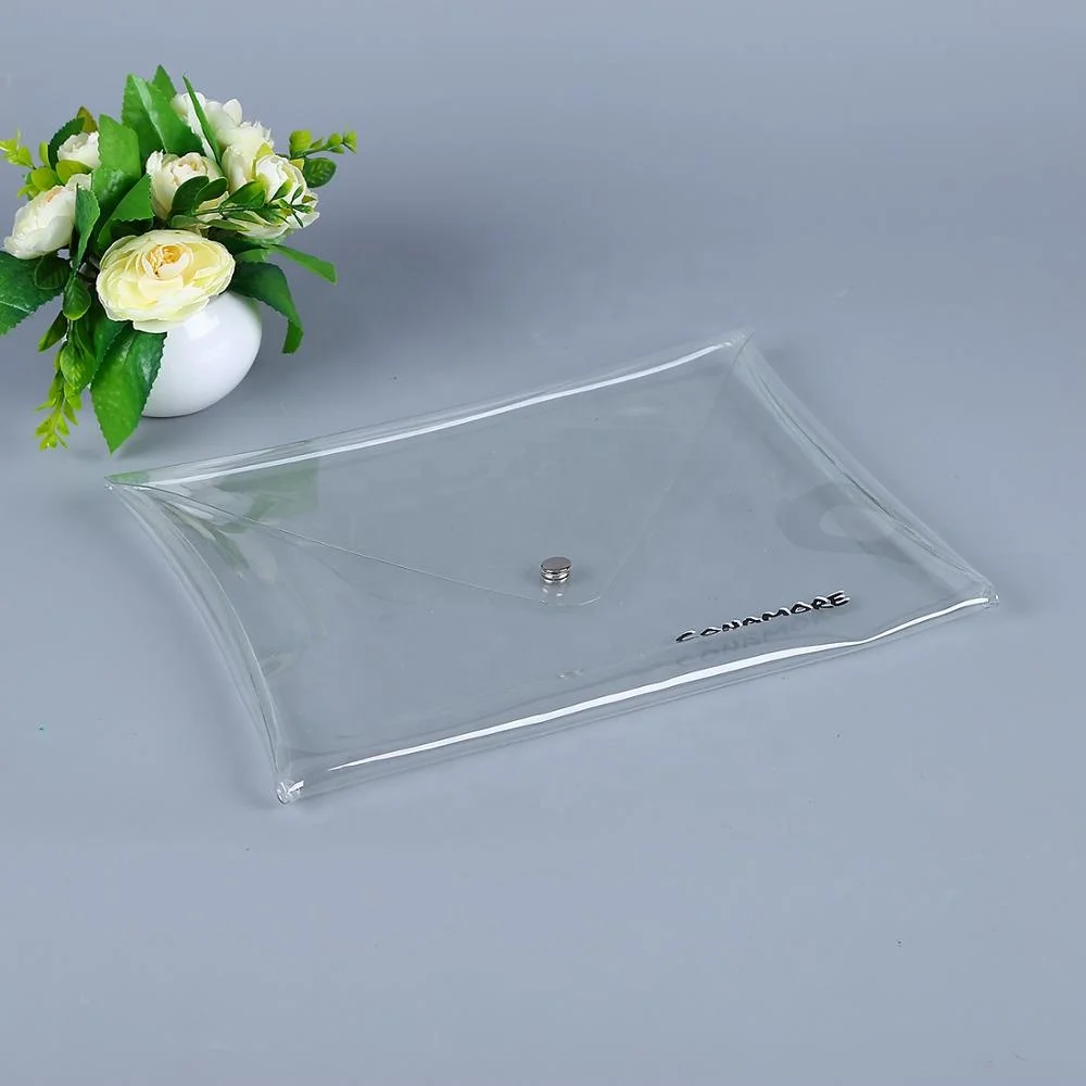 Customized PVC Button Pouch - Clear, Moisture Proof Packaging