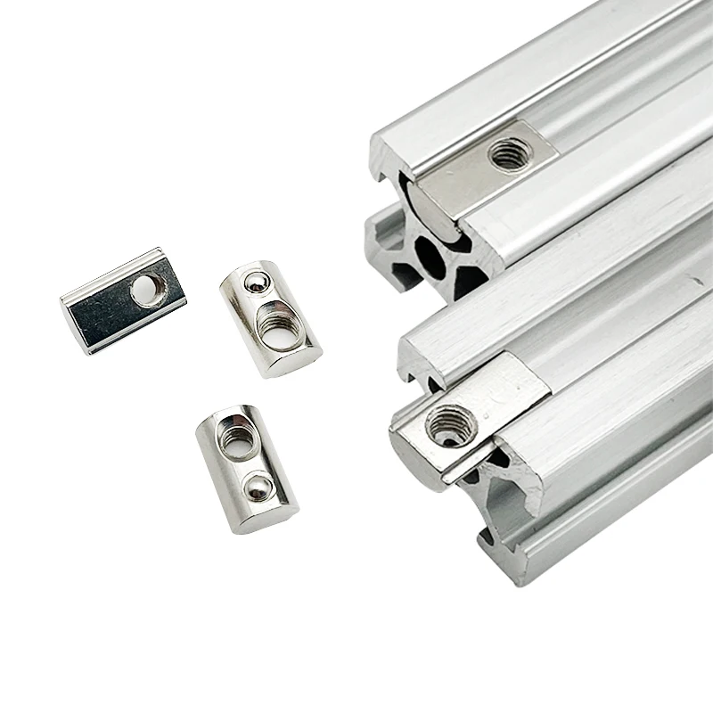 European Standard T-shaped Shrapnel Nut Slide Block Elastic Steel Ball ...