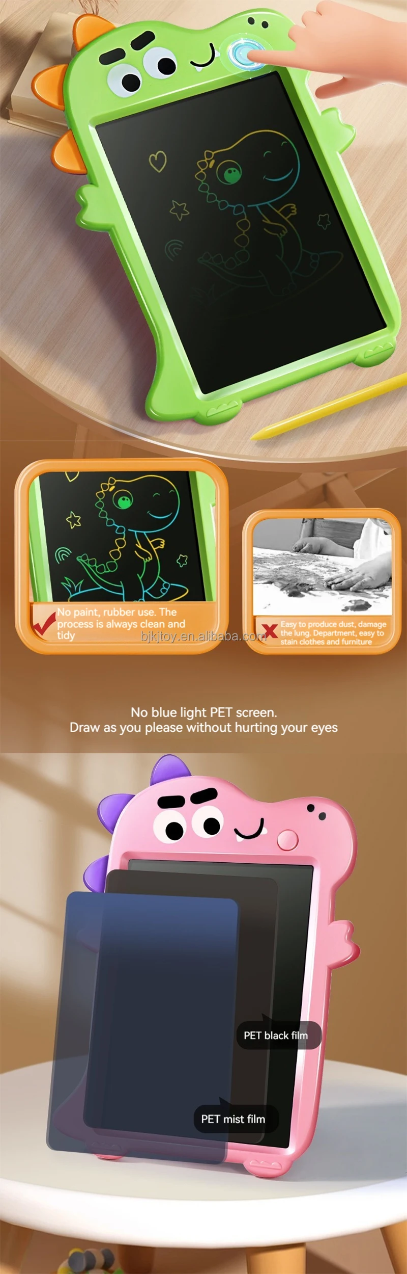 Cartoon Dinosaur 10 Inch Lcd Writing Tablet Doodle Board Toys Gifts For ...