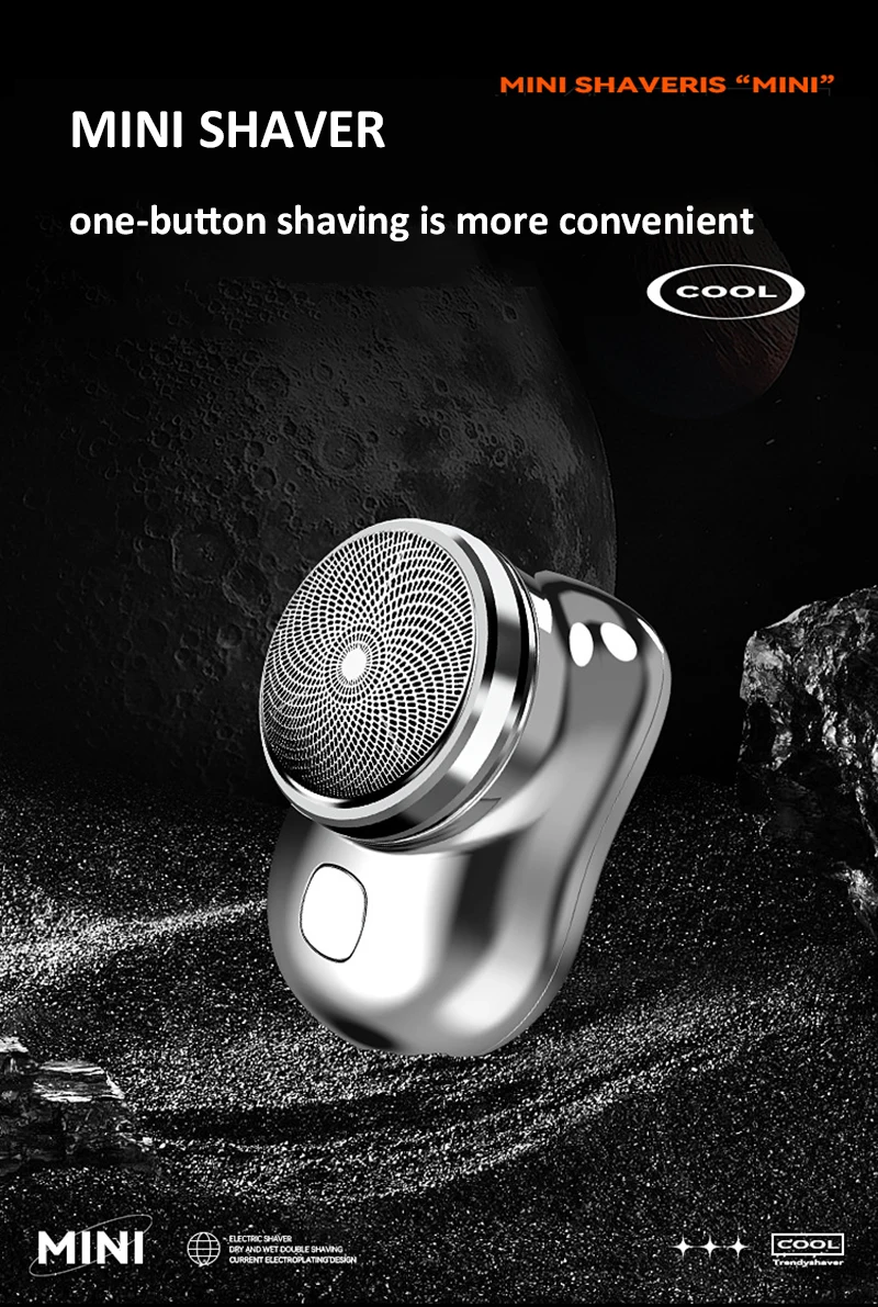 Mini Portable Pocket Shaver - Fast, Waterproof, and Rechargeable