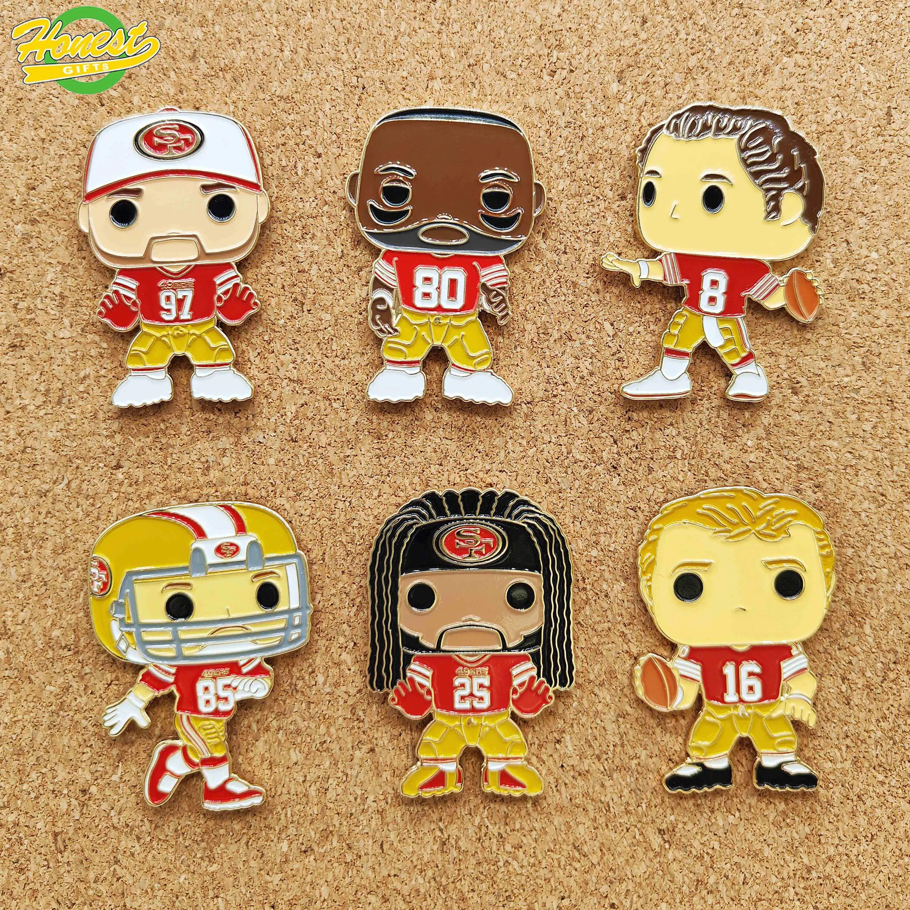 Factory Suppliers Custom Logo Baseball Hat Pins Emblem Hard Soft Enamel ...