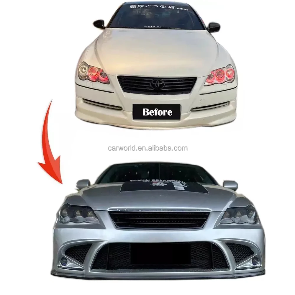 Car Bumpers for 2005-2009 Toyota Mark X - Front Bumper ABS Plastic