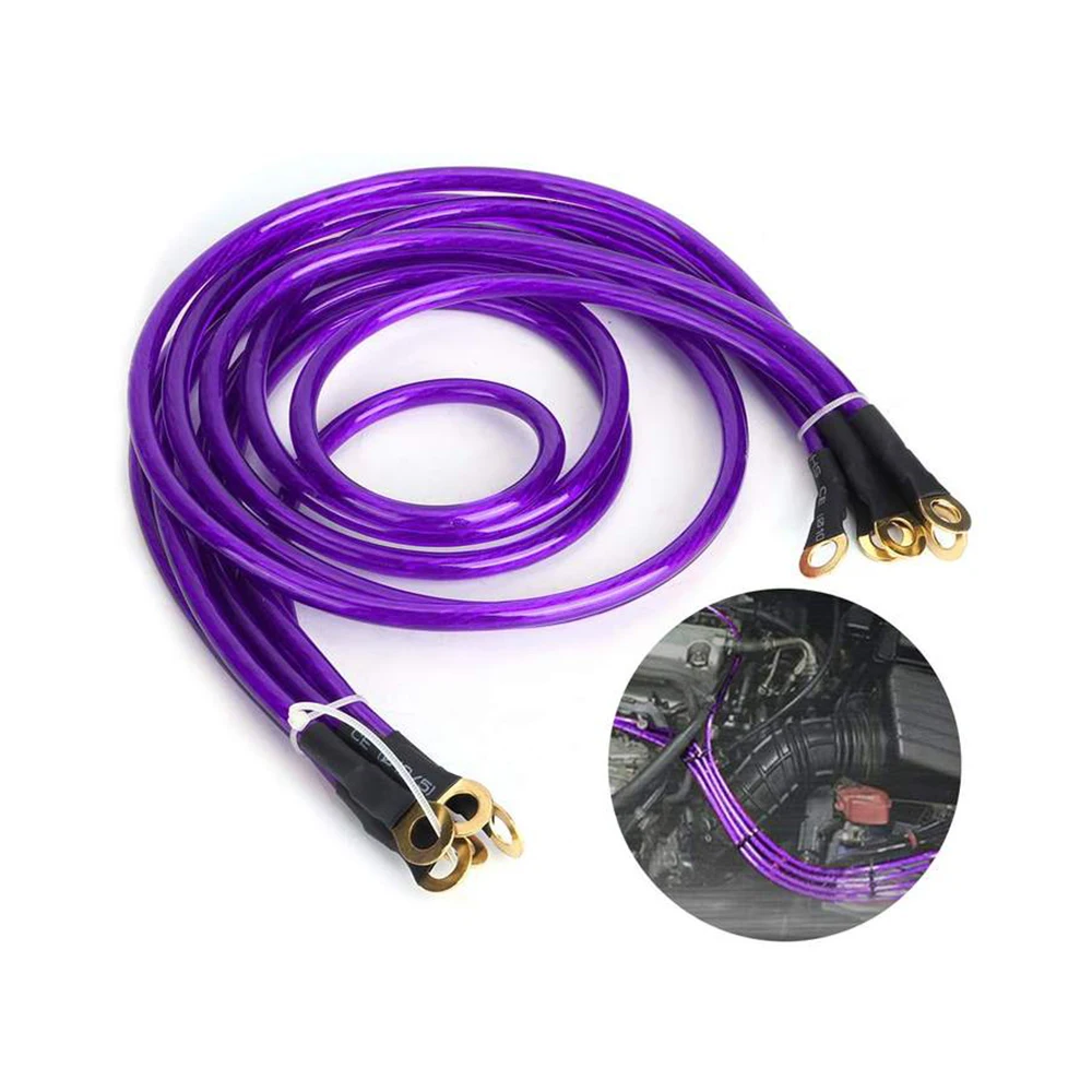 Universal 5 Cooper Engine Ground Wire Cables Auto Car Earth Cable ...