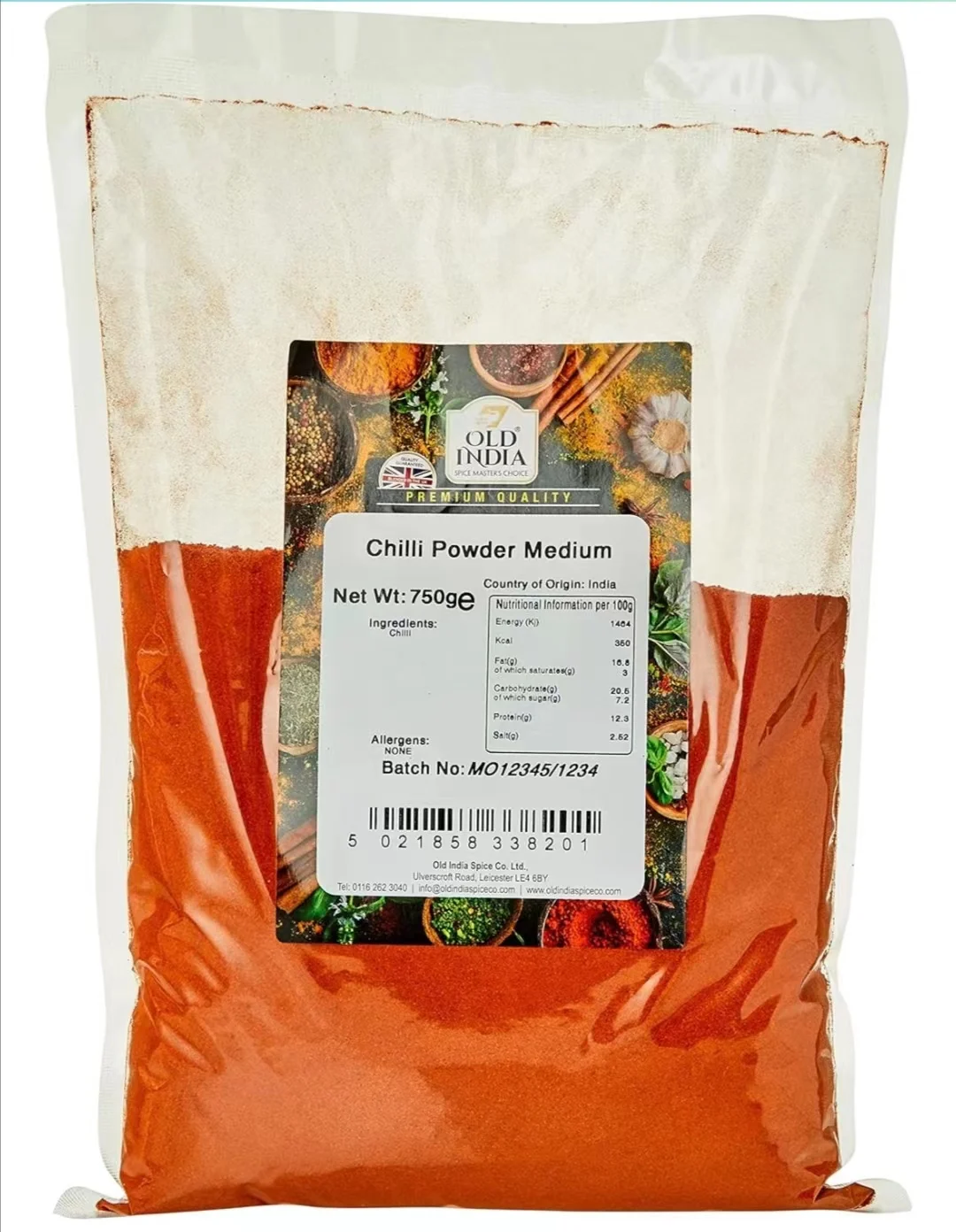 Bagged Chilli Powder Label. Food Label. Pressure Self-adhesive ...
