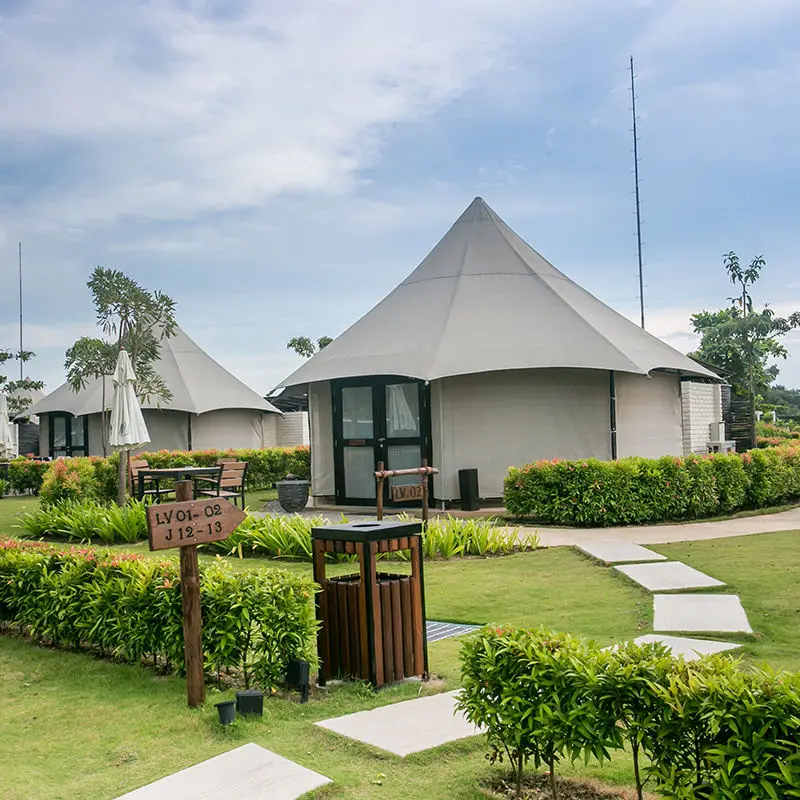 Luxury Homestay Spire Simple Tarpaulin Hotel Double Membrane Structure ...