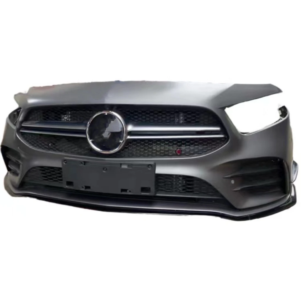 Used Mercedes A35 Front Bumper Hood Side Wall Grille Light Warning Kit ...