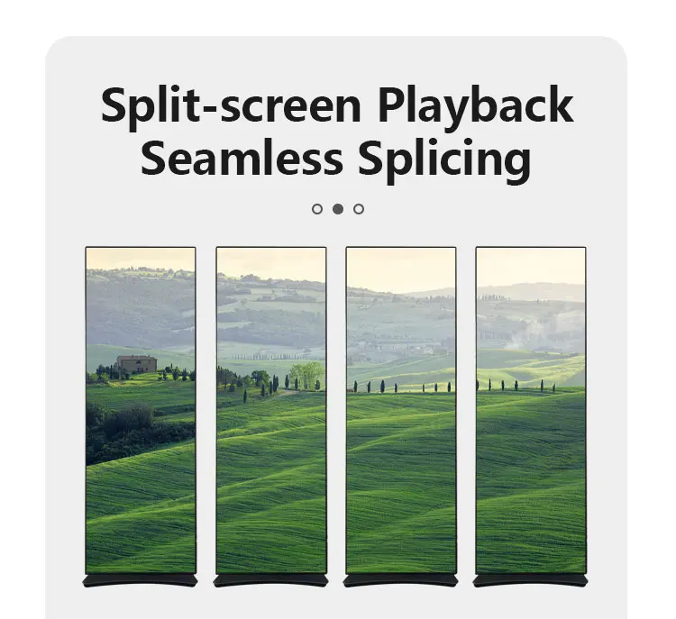 Retail Store Showcase Led Poster Display Indoor Portable Advertising ...