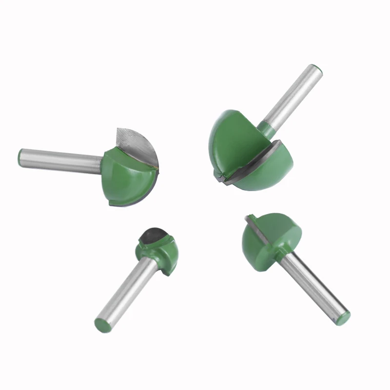 6mm Shank 4 Piece Set Green Cove Box Bit Classical Plunge Rounding Over ...