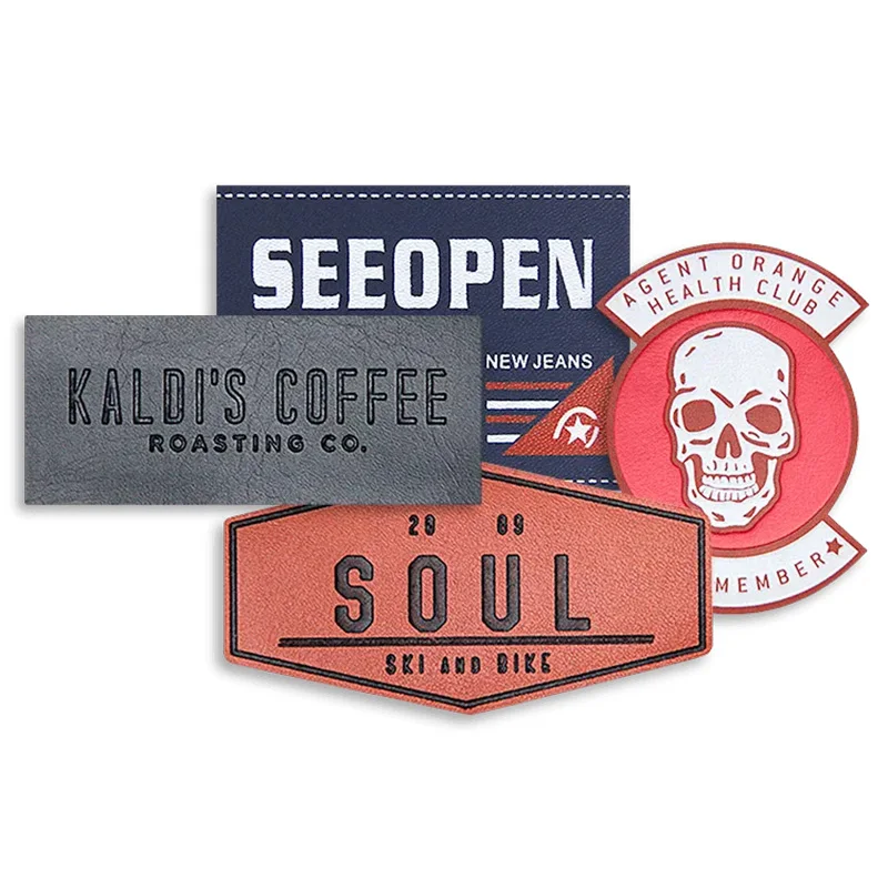 Custom Embroidered Logo Brand Sticker - Gold Anime Patches