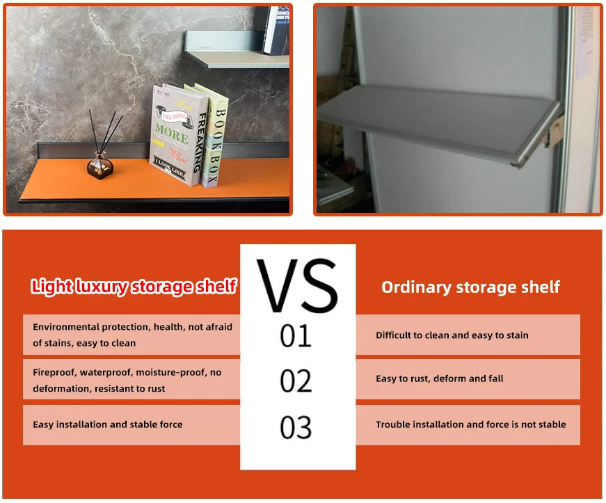 Wall Mounted Floating Shelves Aluminum Material With High Quality - Buy ...