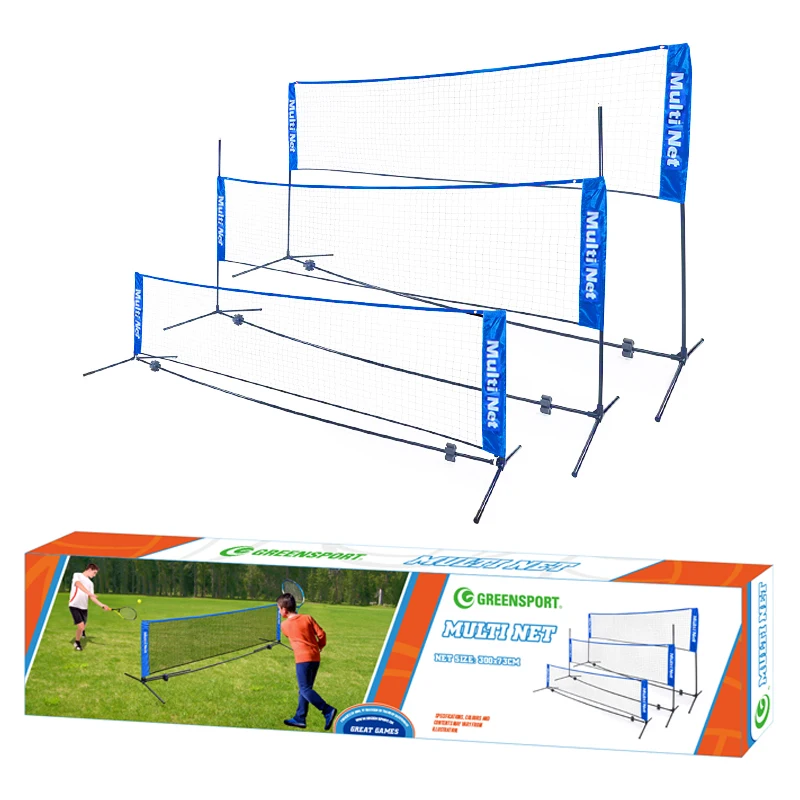 Easy Setup Foldable Badminton/tennis/volleyball/football Net Stand ...