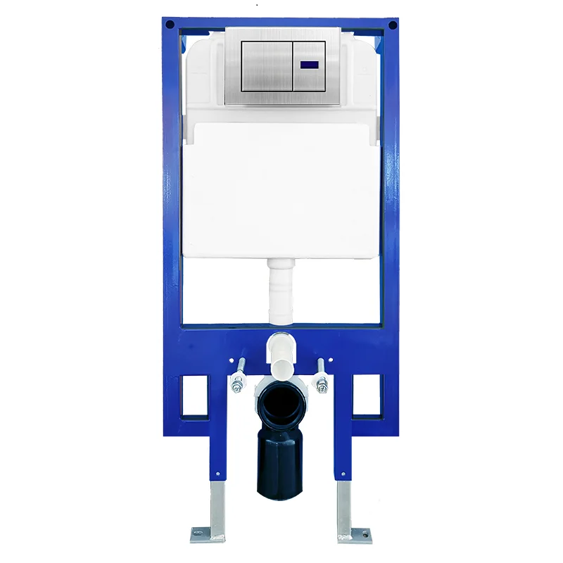 Dual Flush Bathroom Hdpe In Wall Toilet Tank Frame Sensor Concealed ...