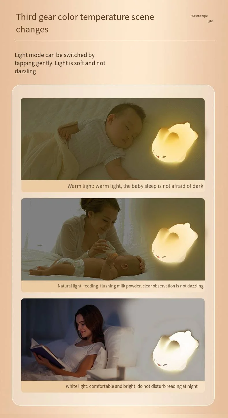 New Desk Lamp Animal Style Pat Lamp Rabbit Silicone Light Decompression ...