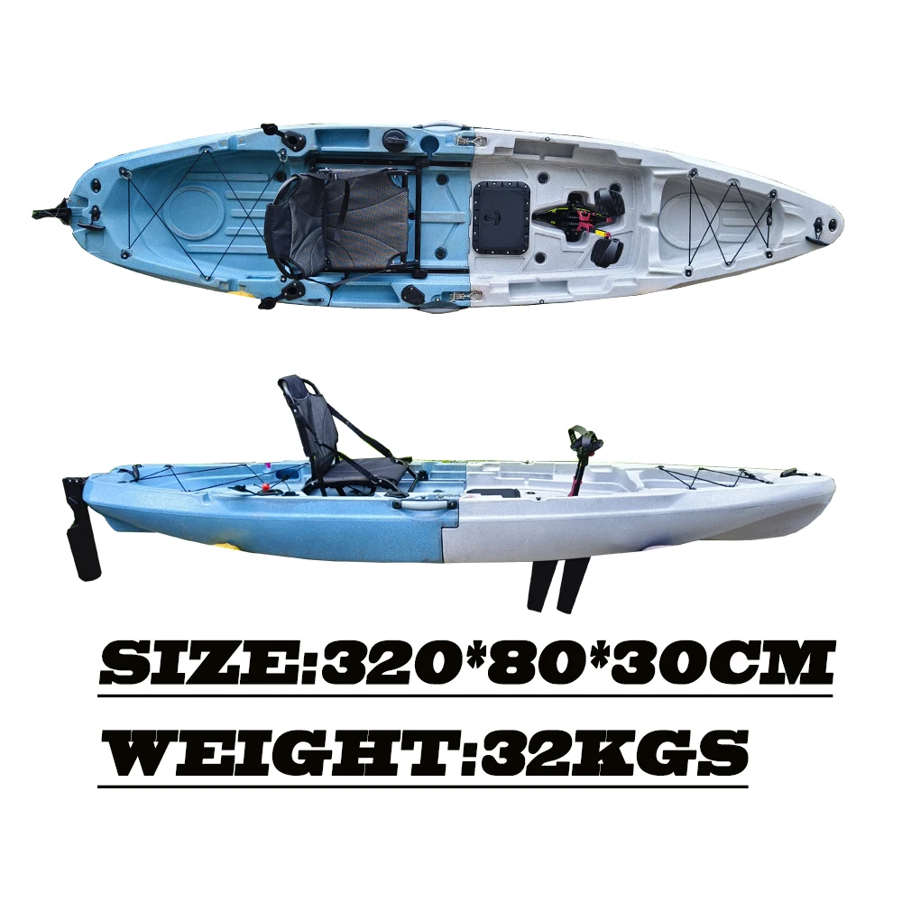 Split Fishing Kayak - Easy Transport & 400lbs Capacity