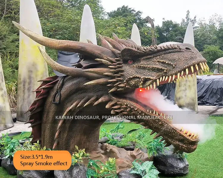Customizable Park Decoration - Realistic Animatronic Dragon