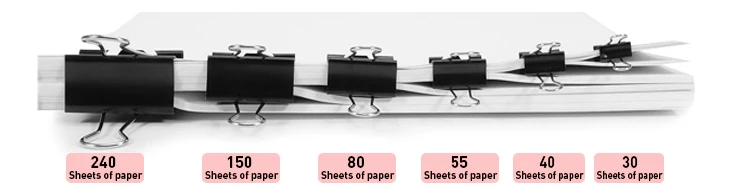 Foska Binder Clips - Durable and Versatile Office Supplies