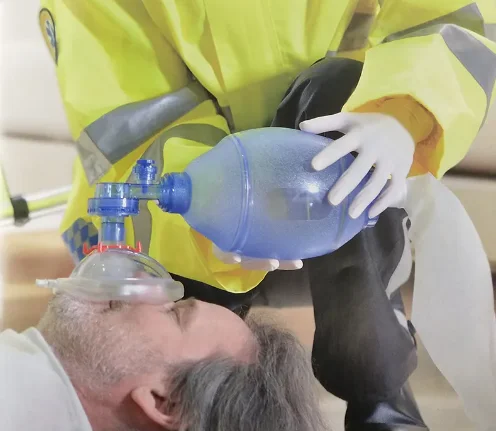 Simple Version PVC Silicone Manual Portable Resuscitator for CPR Training