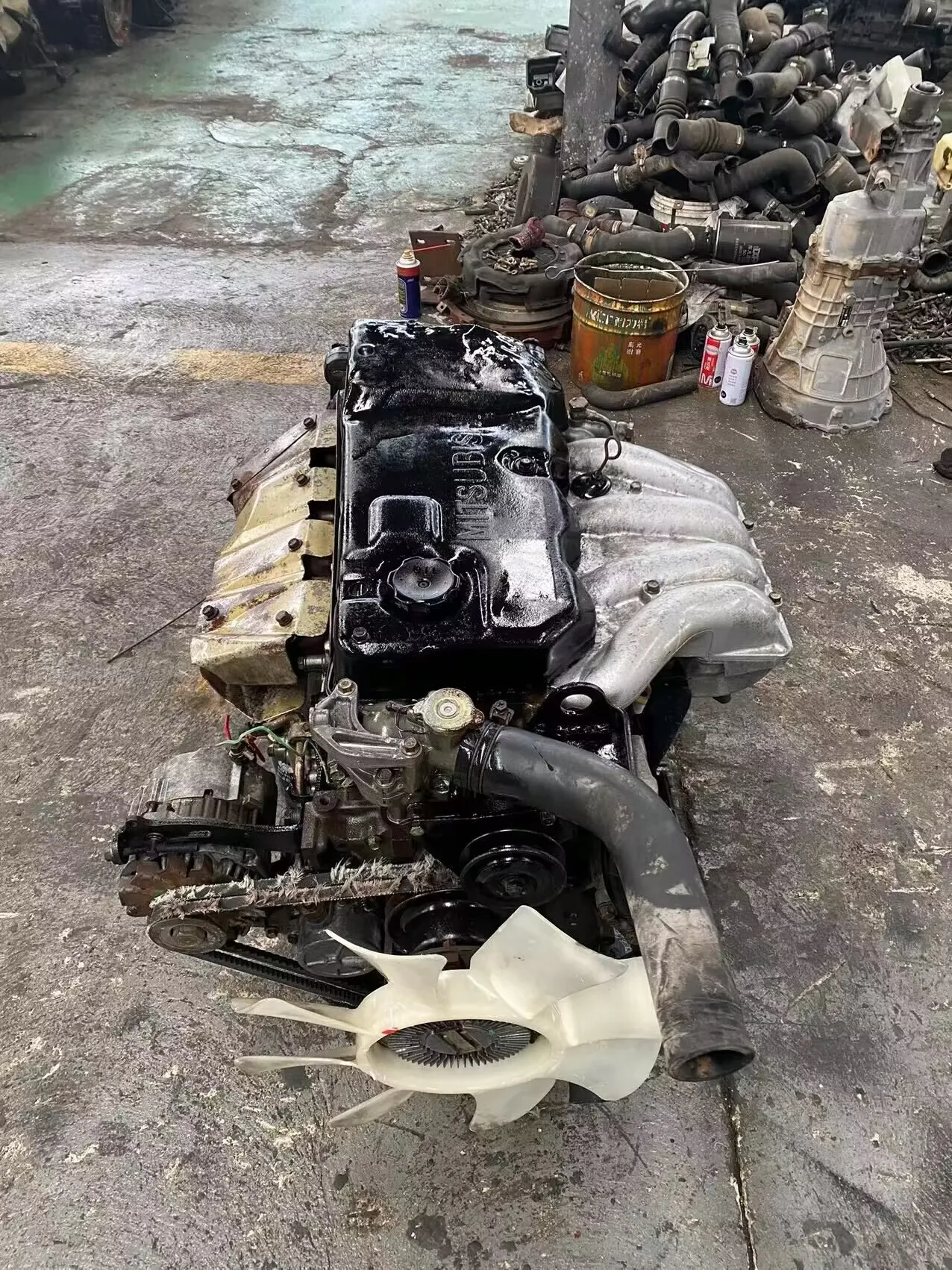 Japanese Original Used 4d33 Engine Assembly Wuth Gearbox For Mitsubishi ...