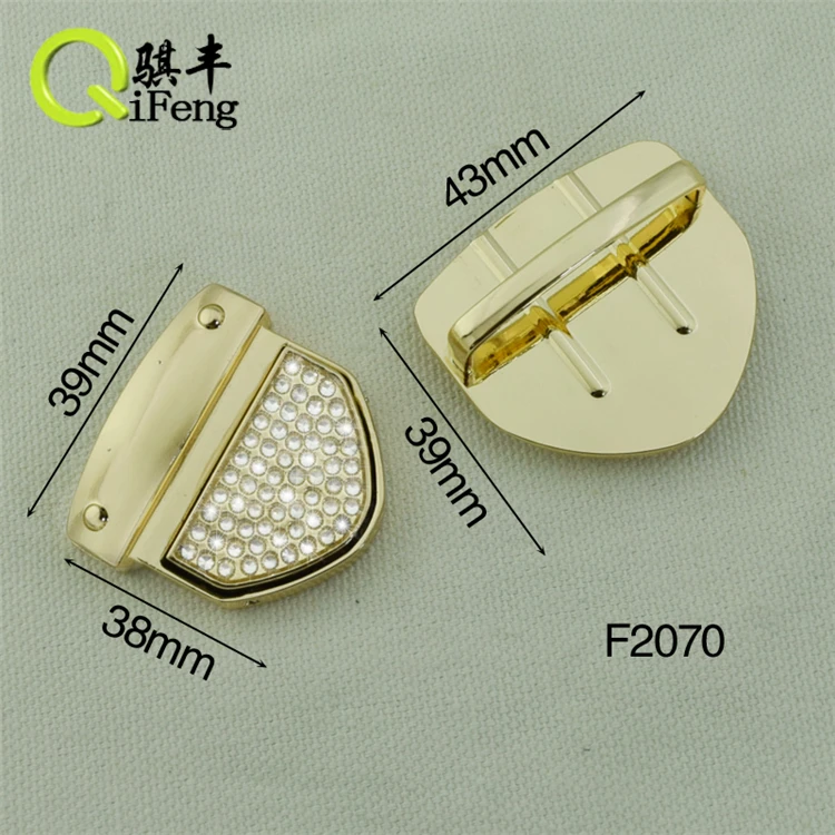 Wholesale Metal Push and Turn Lock Logo Color Custom Closures Bag Twist ...