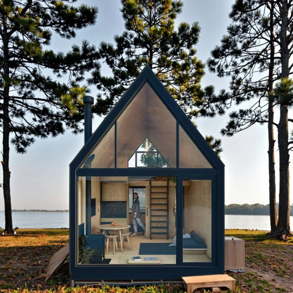 20ft Triangle Room Tiny House - Garden Cabin Studio Shed