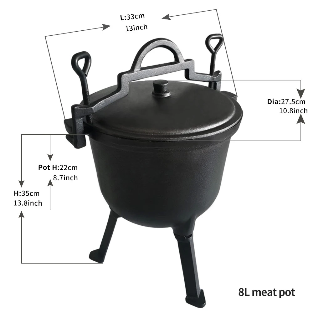 COOKWIN Cast Iron Cauldrons - Durable and Versatile Pots