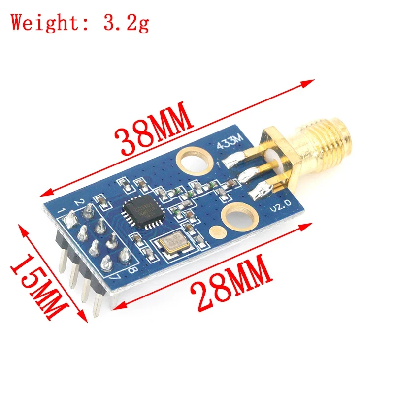 CC1101 433MHz Wireless Module With Antenna Wireless Transceiver Module ...