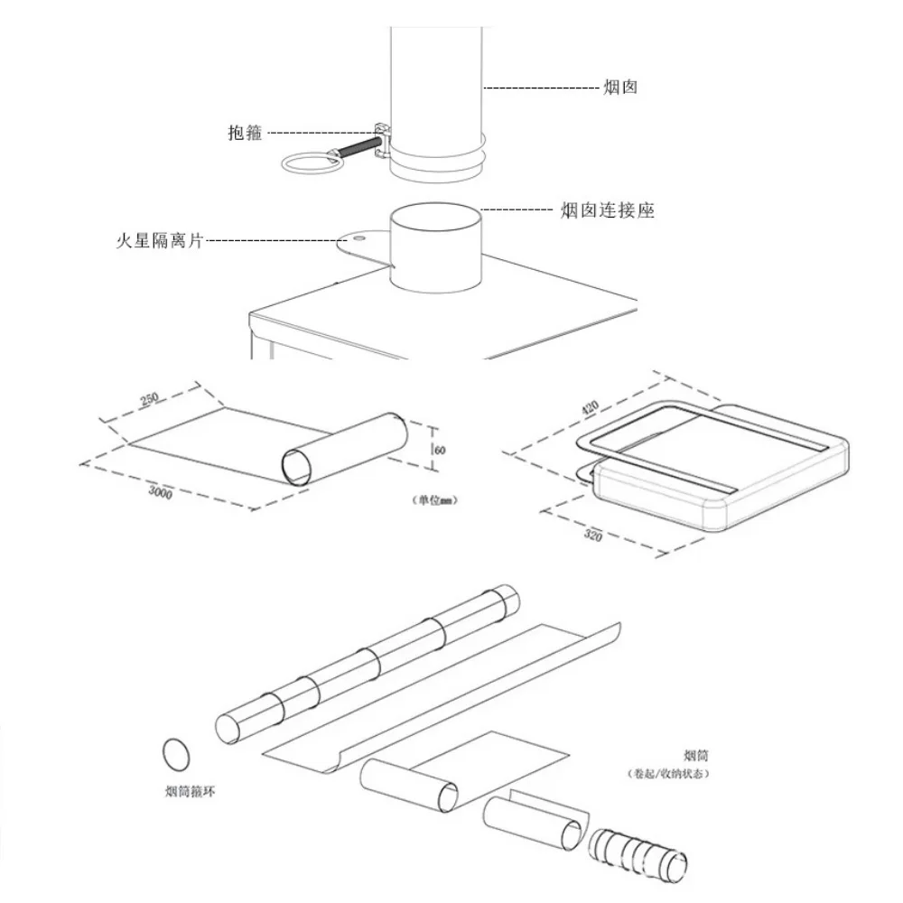 Smoke-free Tube Wood Burning Stove for Cooking Boiling| Alibaba.com