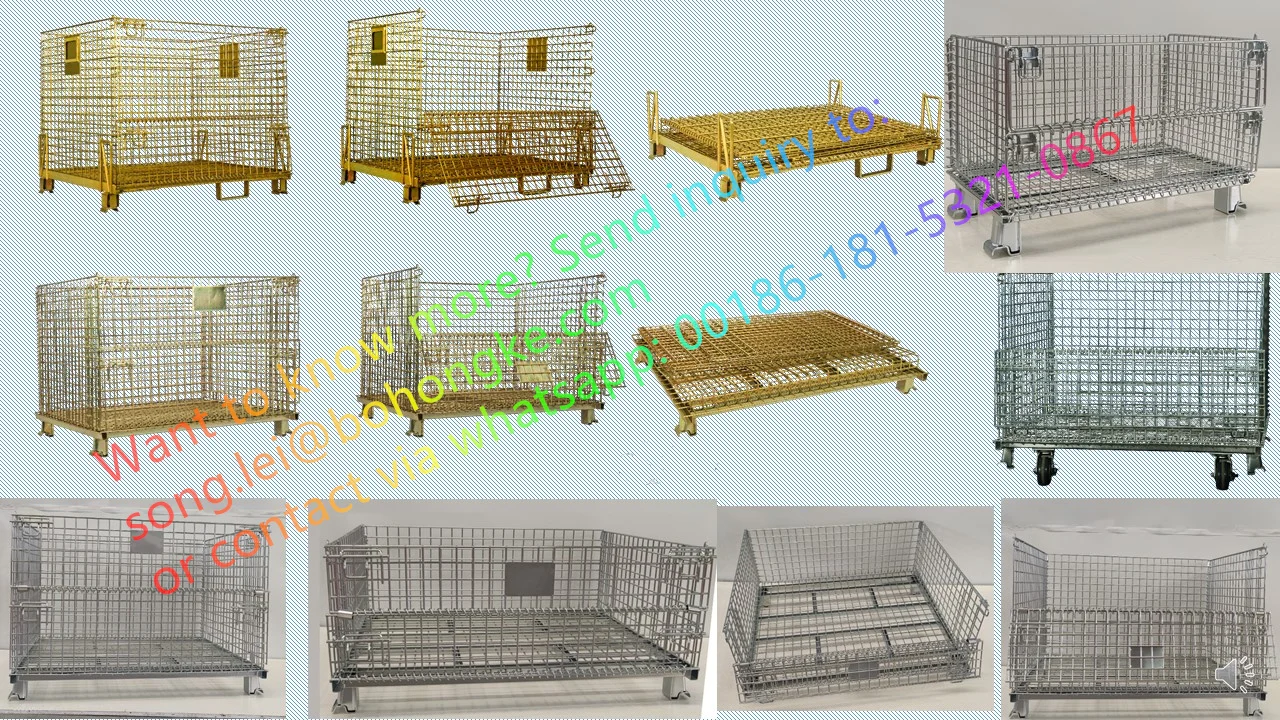 Bhk66 Strong Box Pallets Containers Made In China, Steel Cage Box ...