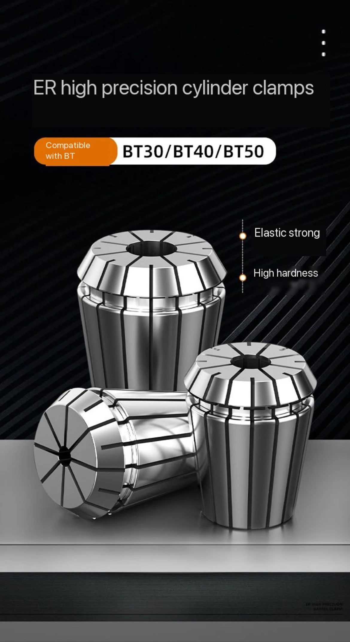 BT Mill Chuck Holder ER Spring Collect Sets, ER40 Milling Chuck Set ...