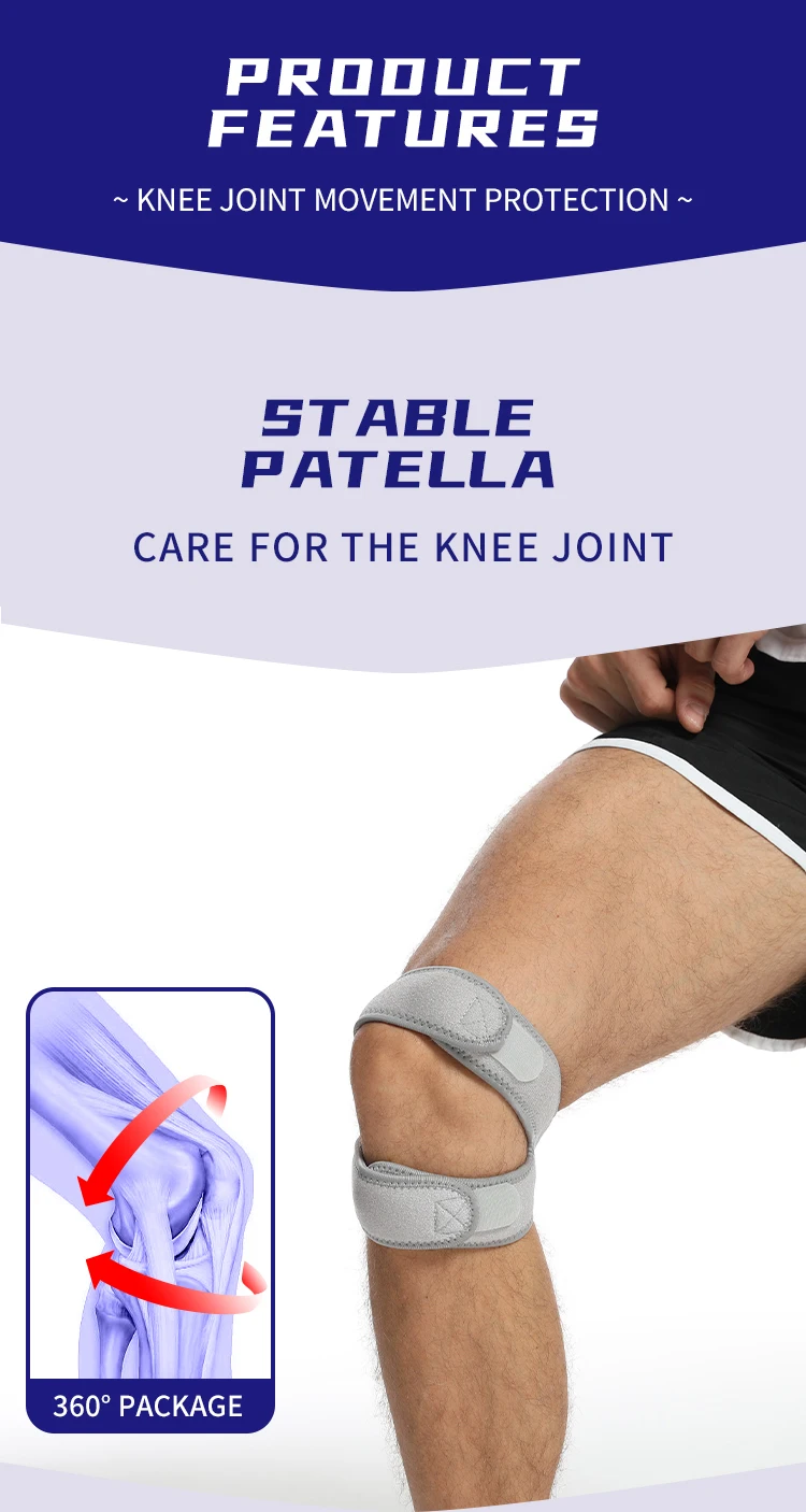 Outdoor Sports Patella Strap Support Brace Custom Logo Man Adjustable ...