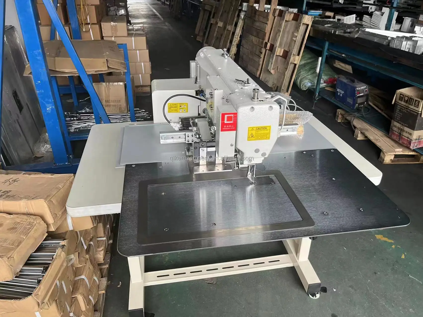 QK-G6040 Fully Automatic Pattern Sewing Machine for Leather Bags & Car ...