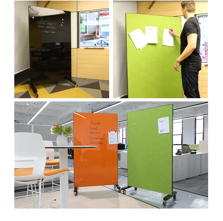 Mobile Cubicle Wall Writing Board - Healthy Office Furniture