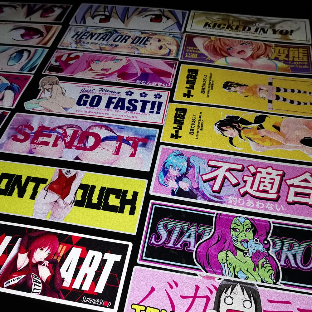 JDM Stickers Pack - Car Motorcycle Racing Motocross Helmet Vinyl Decals