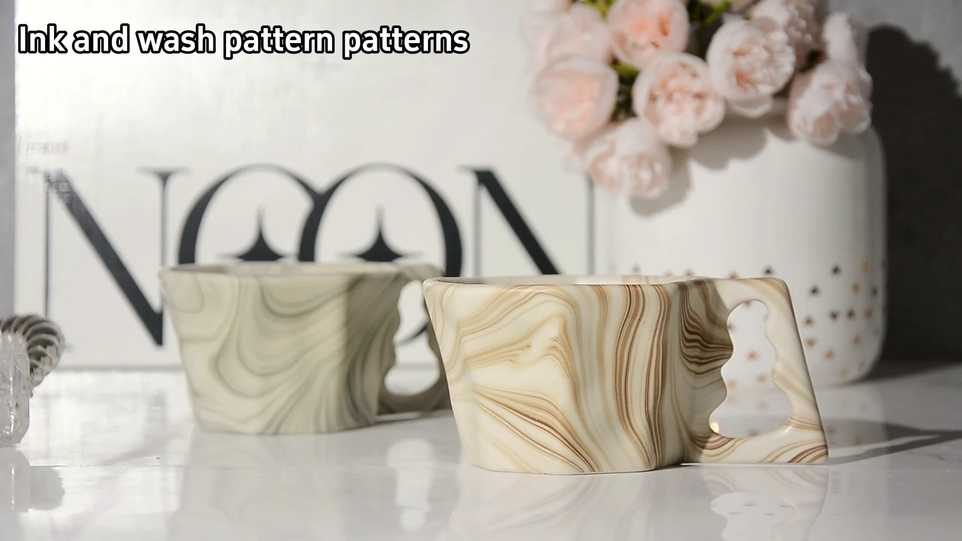 Modern Design Diamond Shaped Fancy Ceramic Coffee Mugs Cup Tea Cup ...