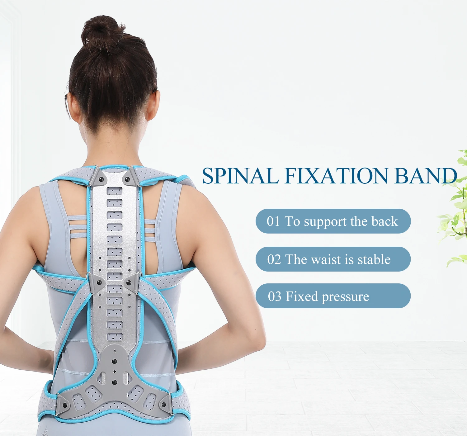 Lumbar Back Support Belt - Adjustable Ergonomic Back Brace