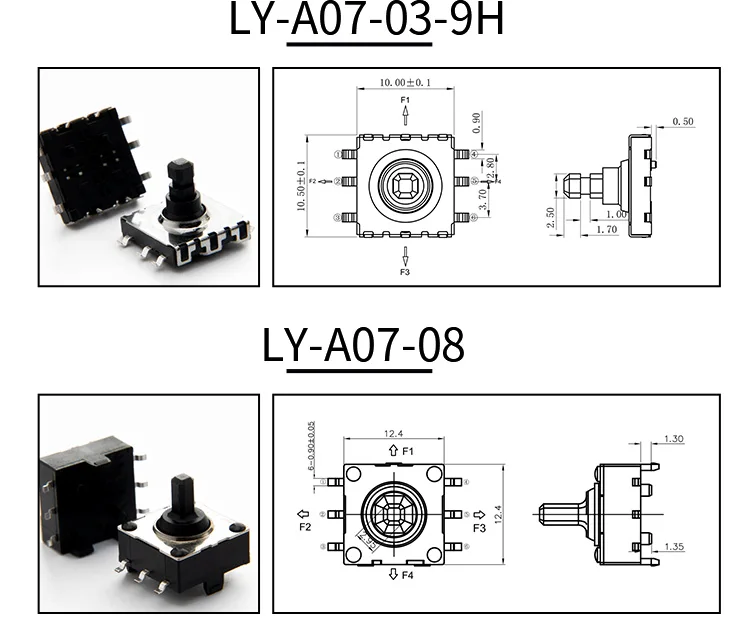 12V SMD 5-Position Navigation Push Button Switch - Tactile 5 Way Switch ...