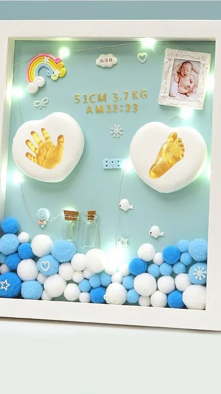 3d Hand Model Casting Crafts Handprint Clay Diy Baby Footprint Clay ...