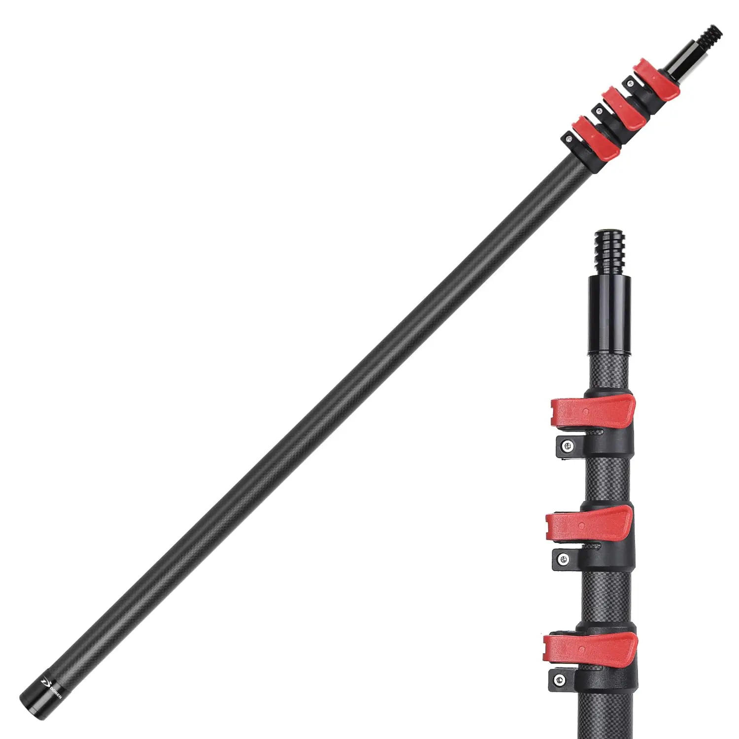 Universal Threaded Head Carbon Fiber Lightweight Sturdy Telescoping ...