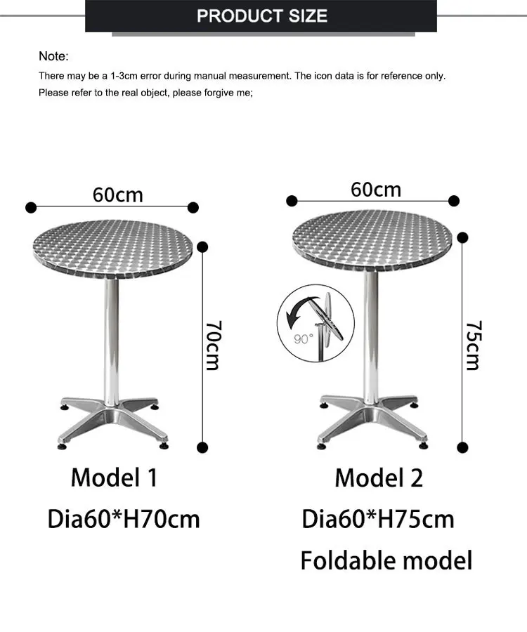 High Quality Modern Restaurant Tables Industrial Furniture Aluminum ...