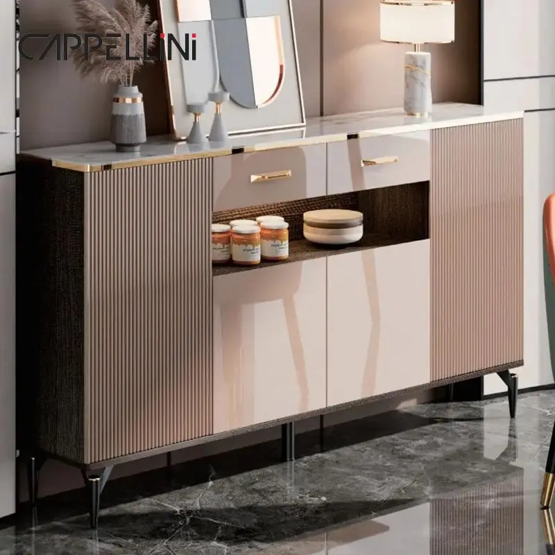 Luxury Style Entry Living Room Mdf Drawer Storage Sideboard Cabinet Furniture Home Bar Dining ...