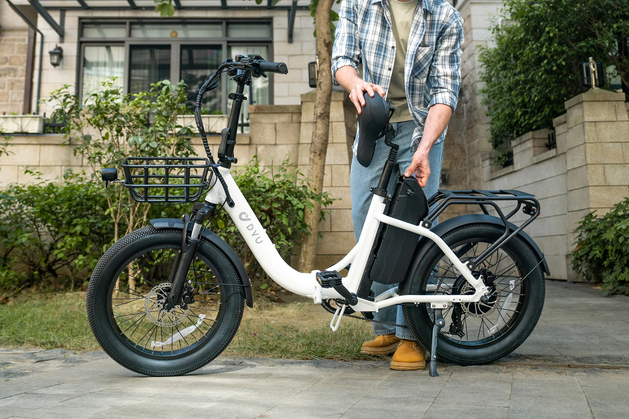 2025 20 Inch 500w Electric Gravel Bike - Ideal for Delivery