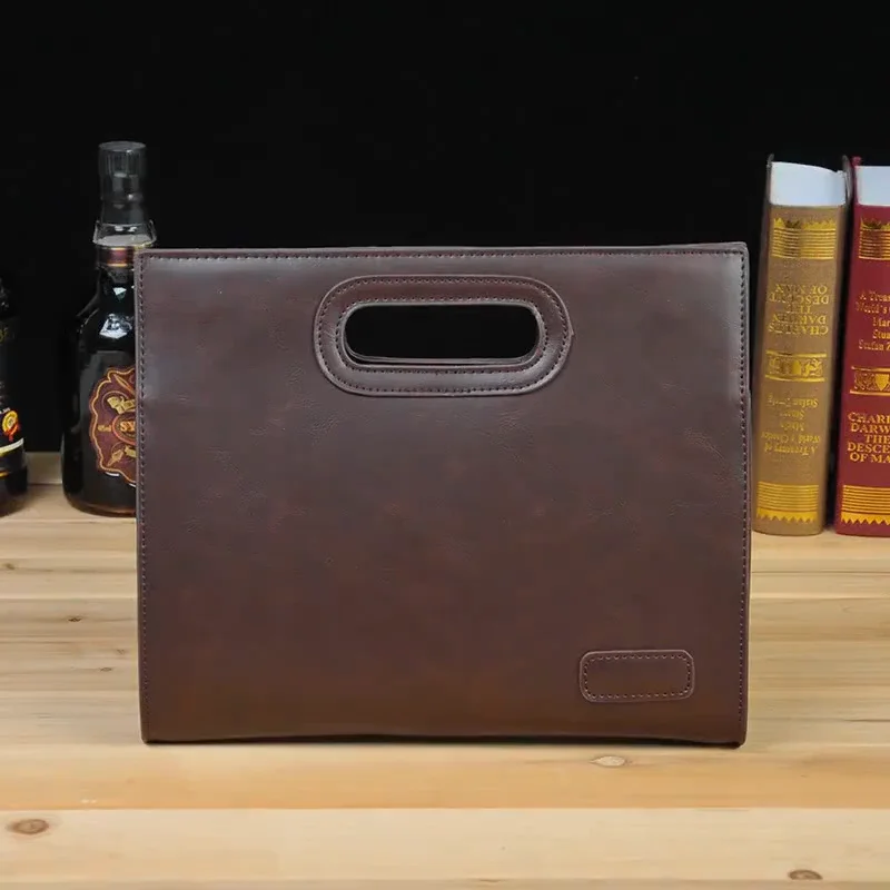 2024 New Style Men's Grab Bag Fashion Hand File Bag Business Document ...