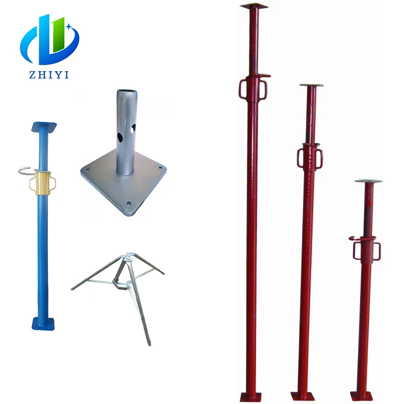 construction material adjustable steel acro shoring prop jack scaffold ...